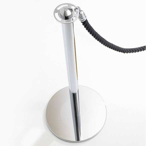 Poteau de guidage evenementiel chromé (Inox poli brillant), (H 95cm ...